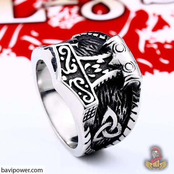 Trinity Thor's Hammer Ring – BaviPower
